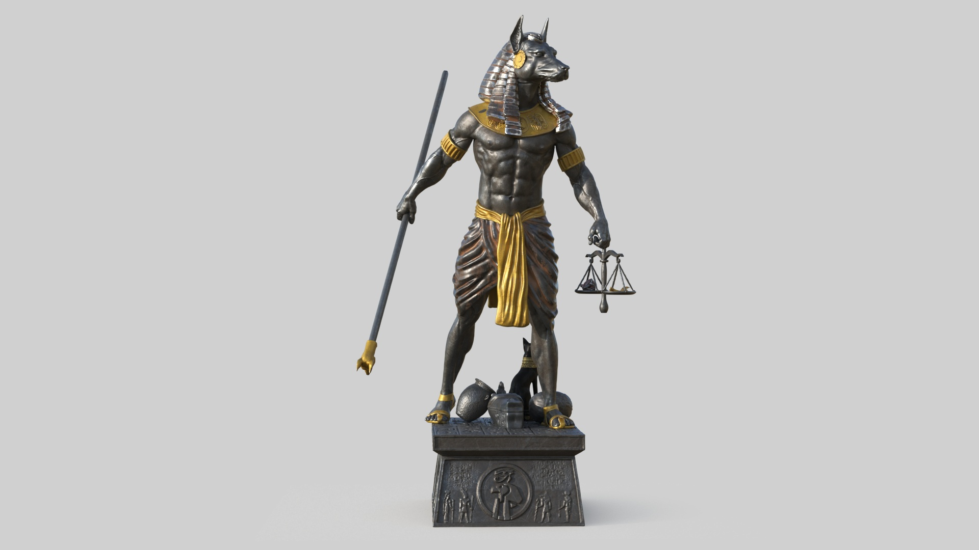 Anubis Statue 3D - TurboSquid 2273865