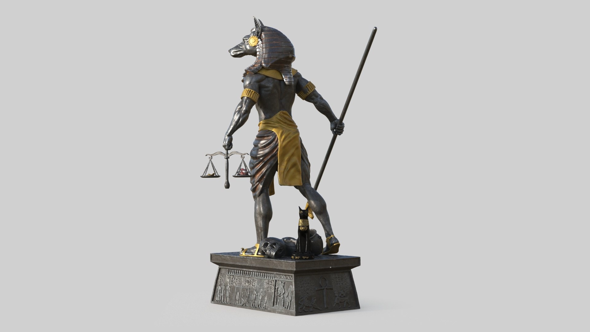 Anubis Statue 3D - TurboSquid 2273865