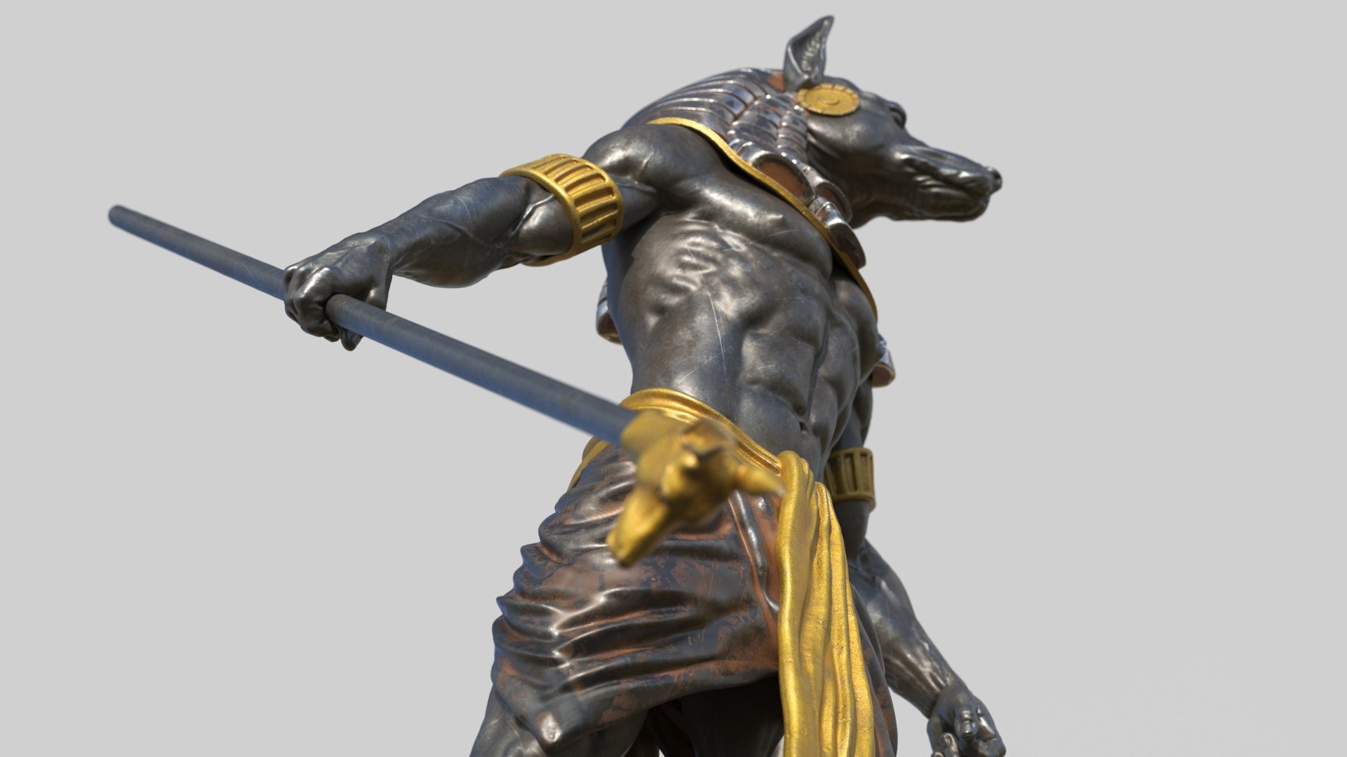 Anubis Statue 3D - TurboSquid 2273865