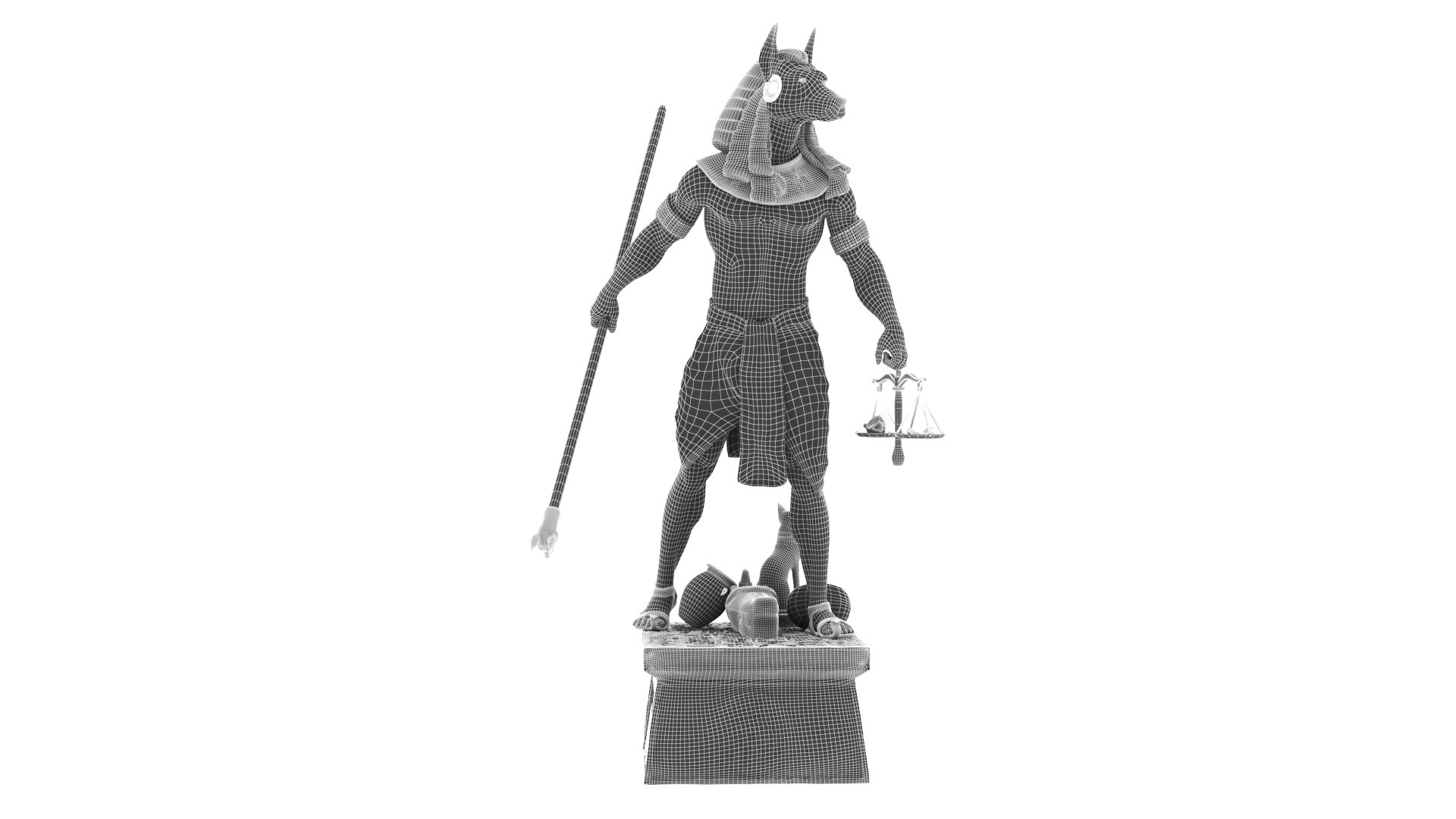 Anubis Statue 3D - TurboSquid 2273865