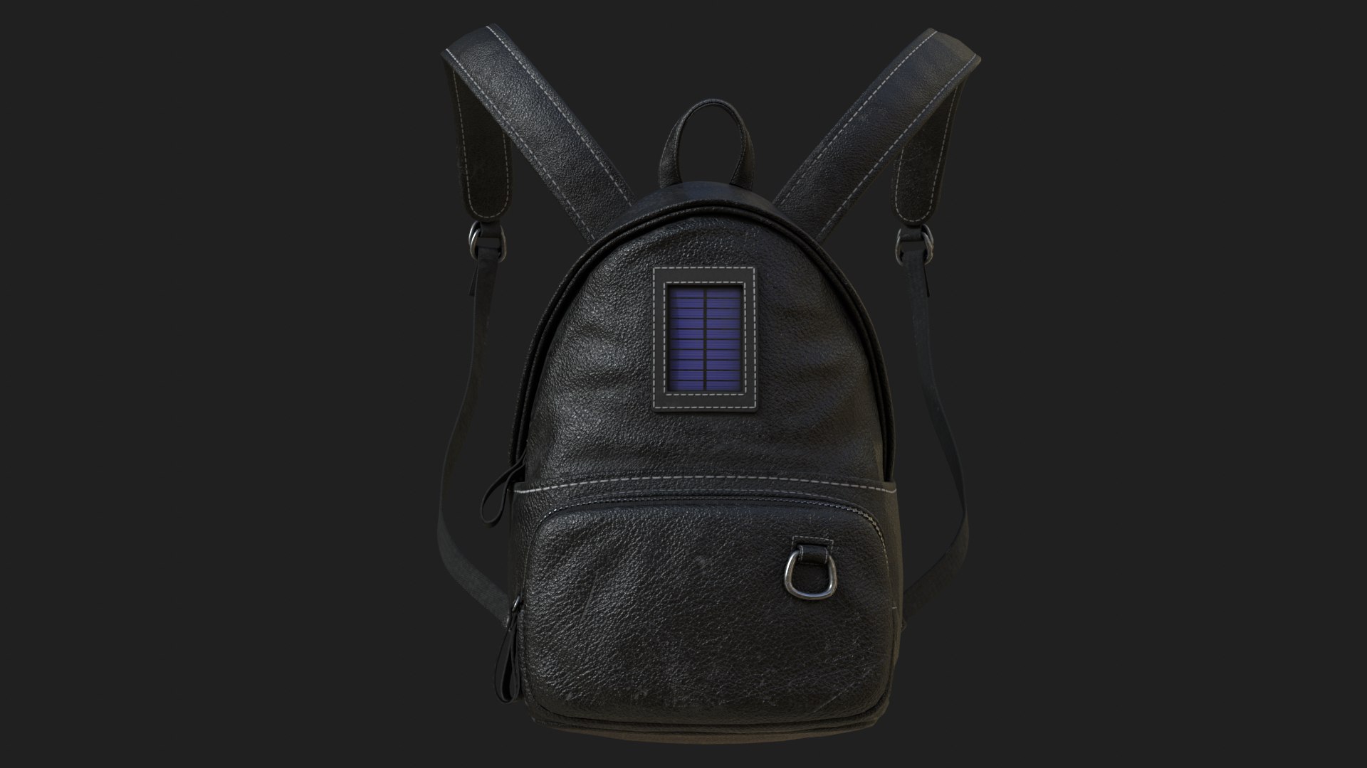 3D Backpack Leather Realistic Model - TurboSquid 1487885