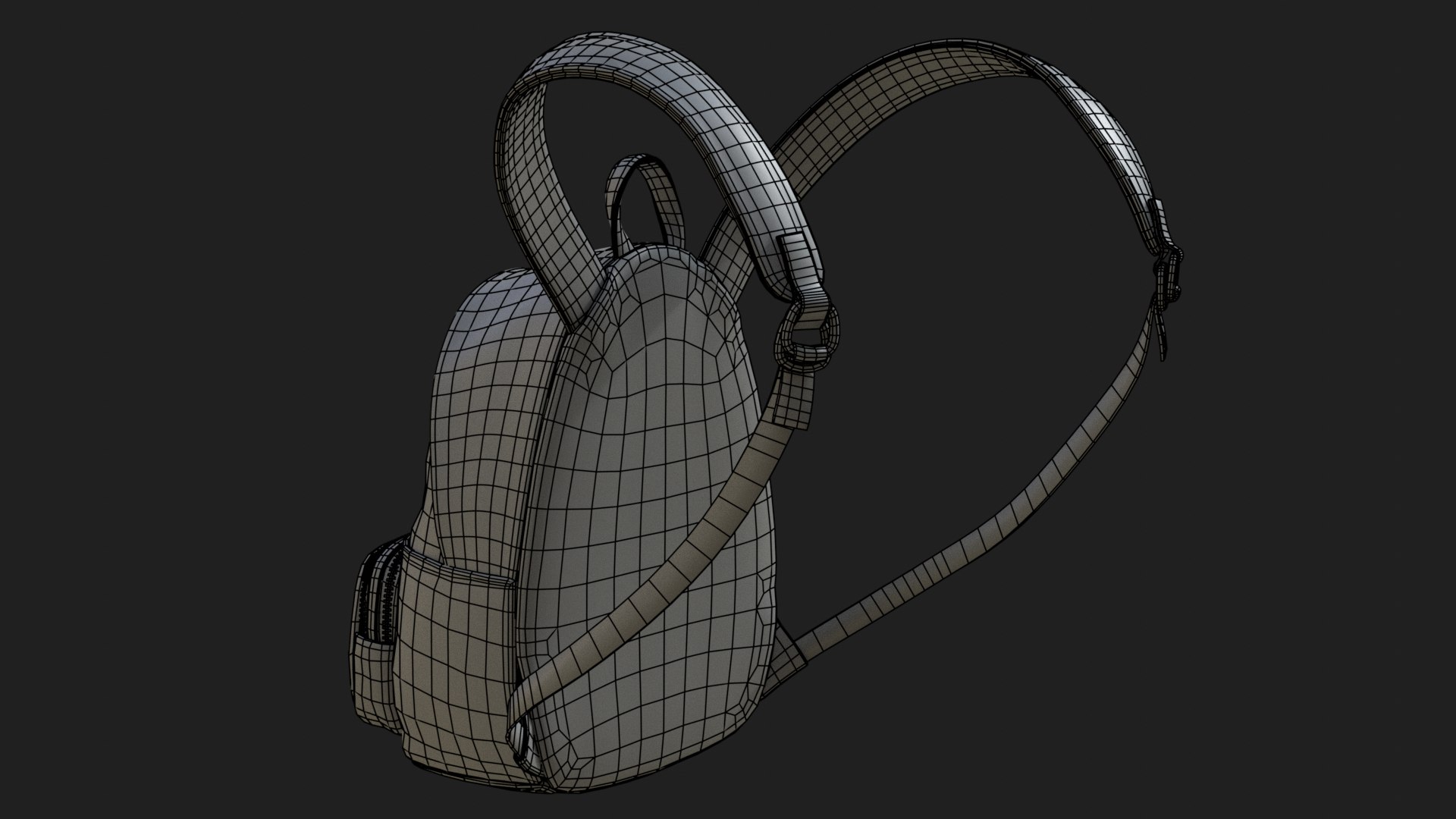 3D Backpack Leather Realistic Model - TurboSquid 1487885