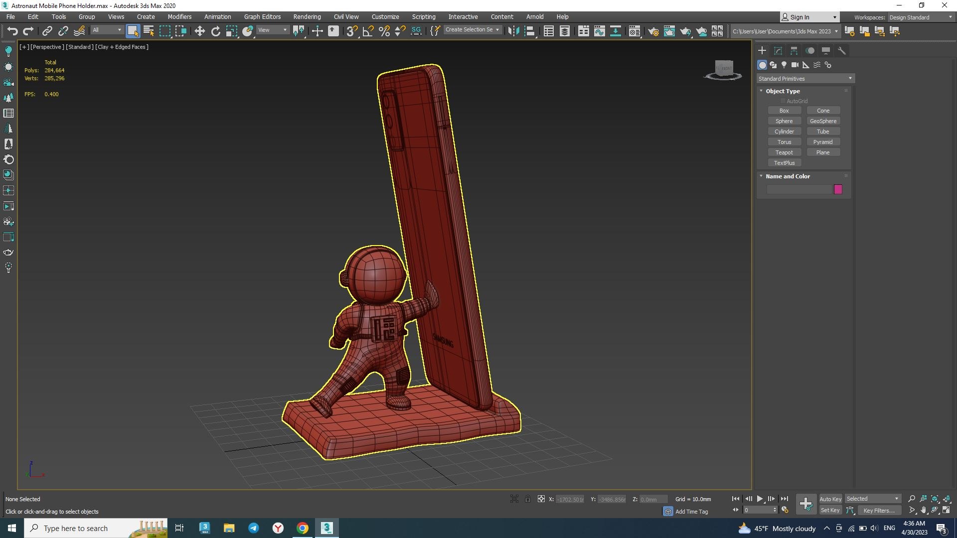 Astronaut Mobile Phone Holder 3D Model - TurboSquid 2064338