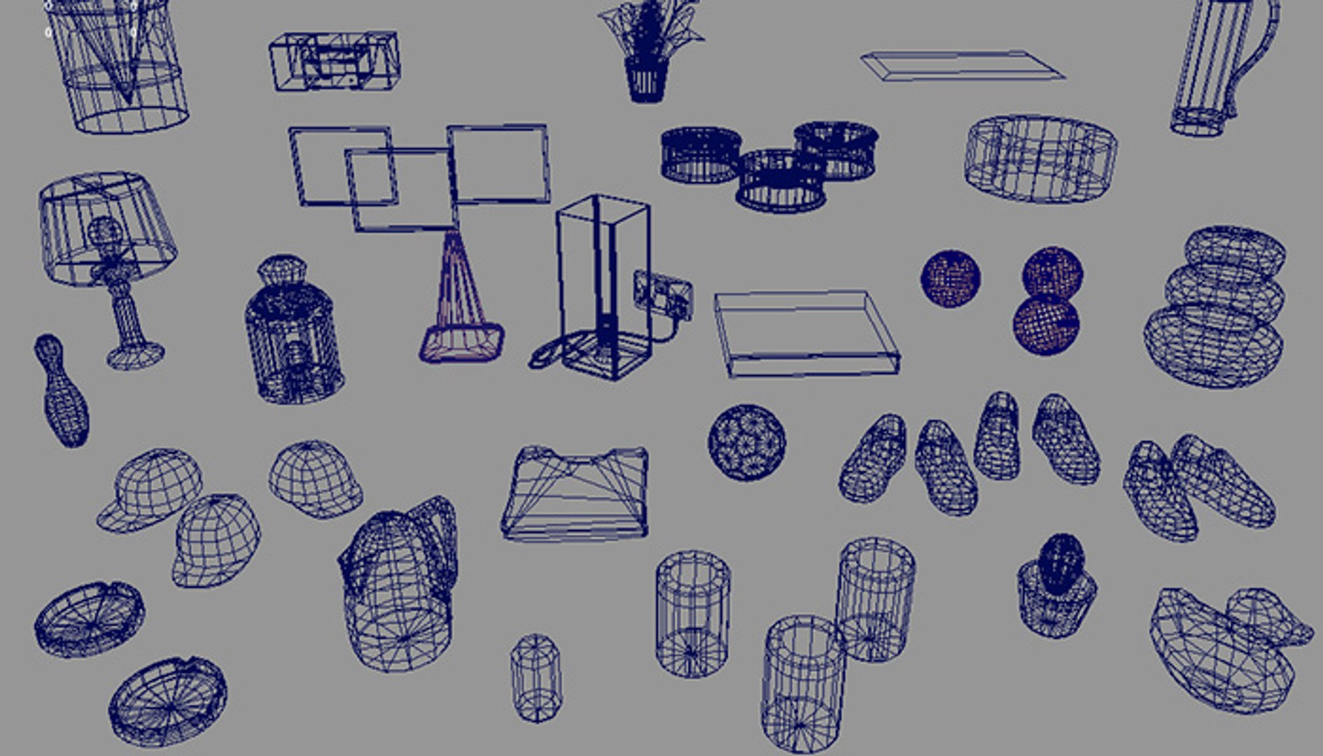 3d Fbx Props Ash Trays