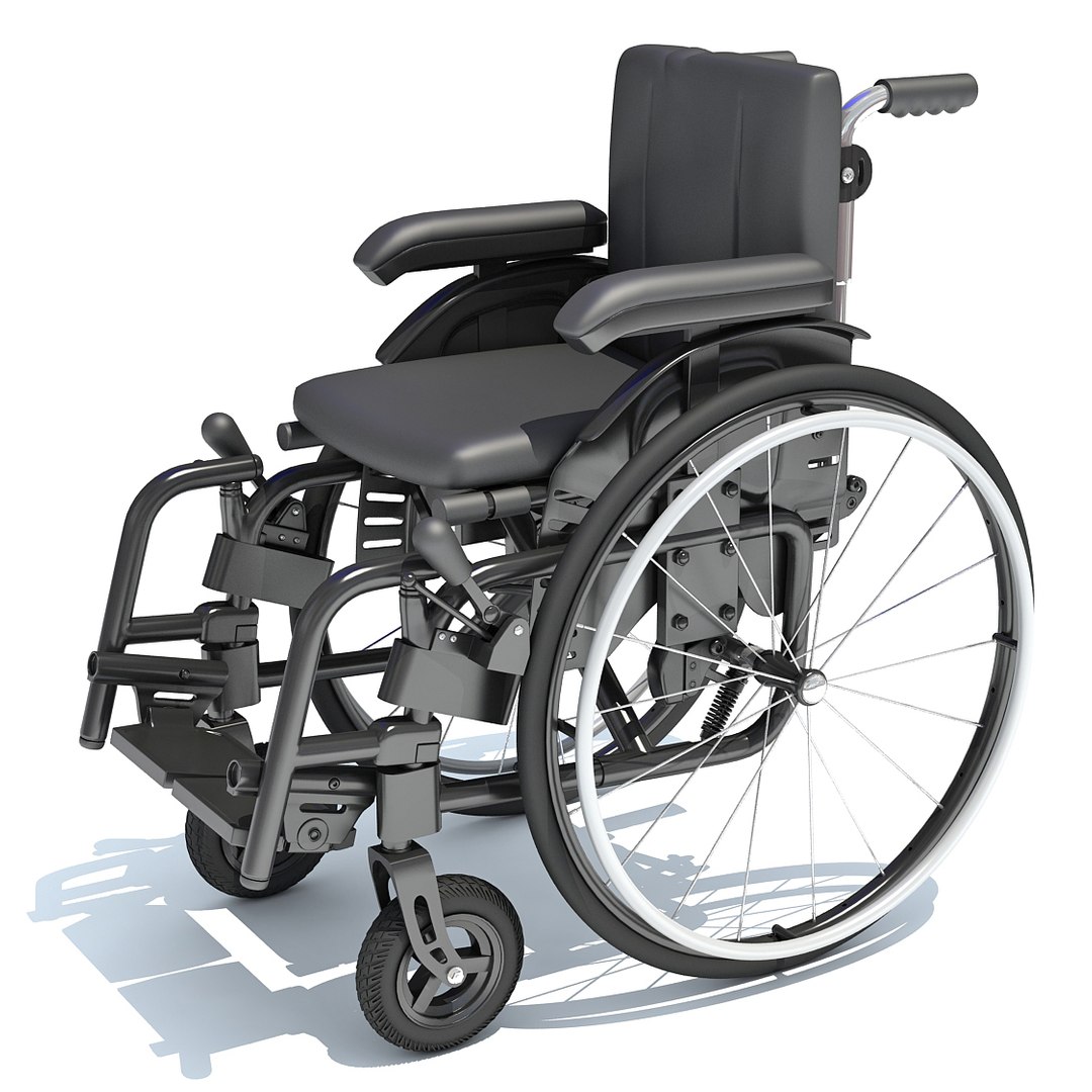 3D Wheelchair - TurboSquid 1732791