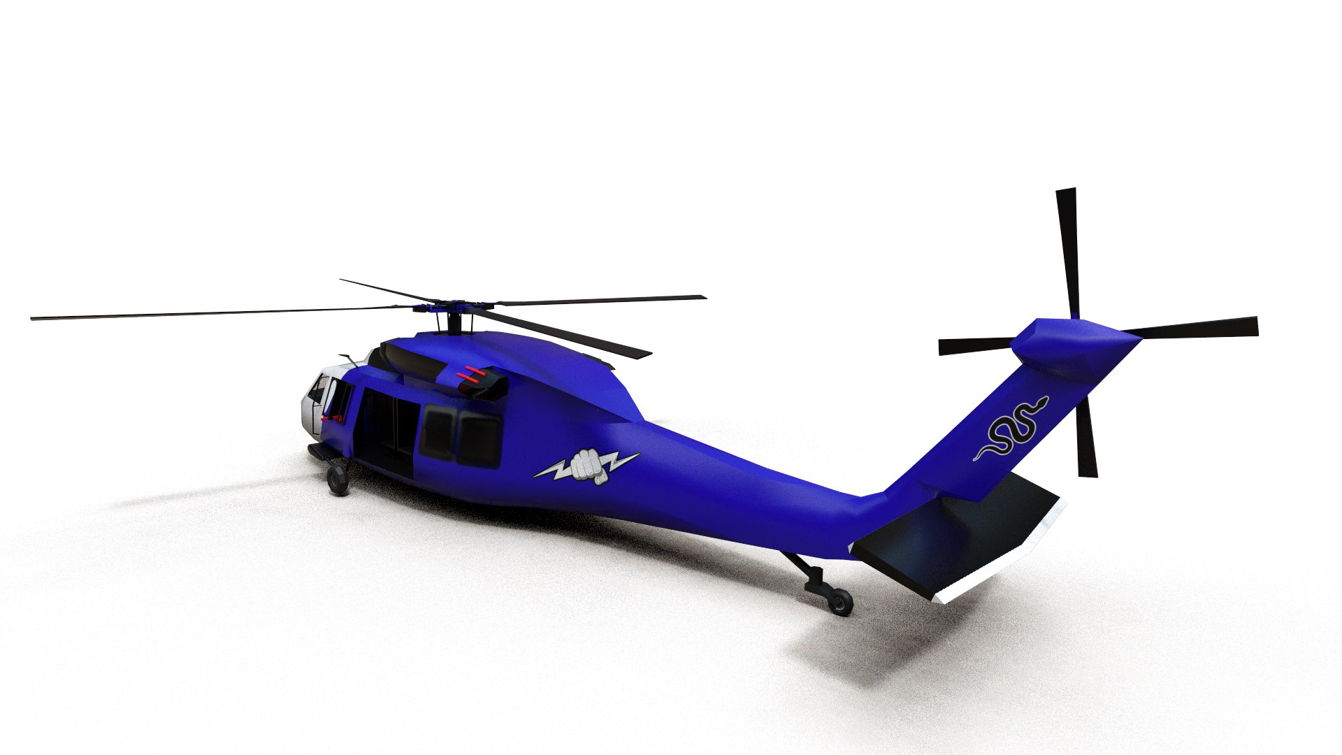 3D Low polly Helicopter with 4K PBR Texture - TurboSquid 2160905