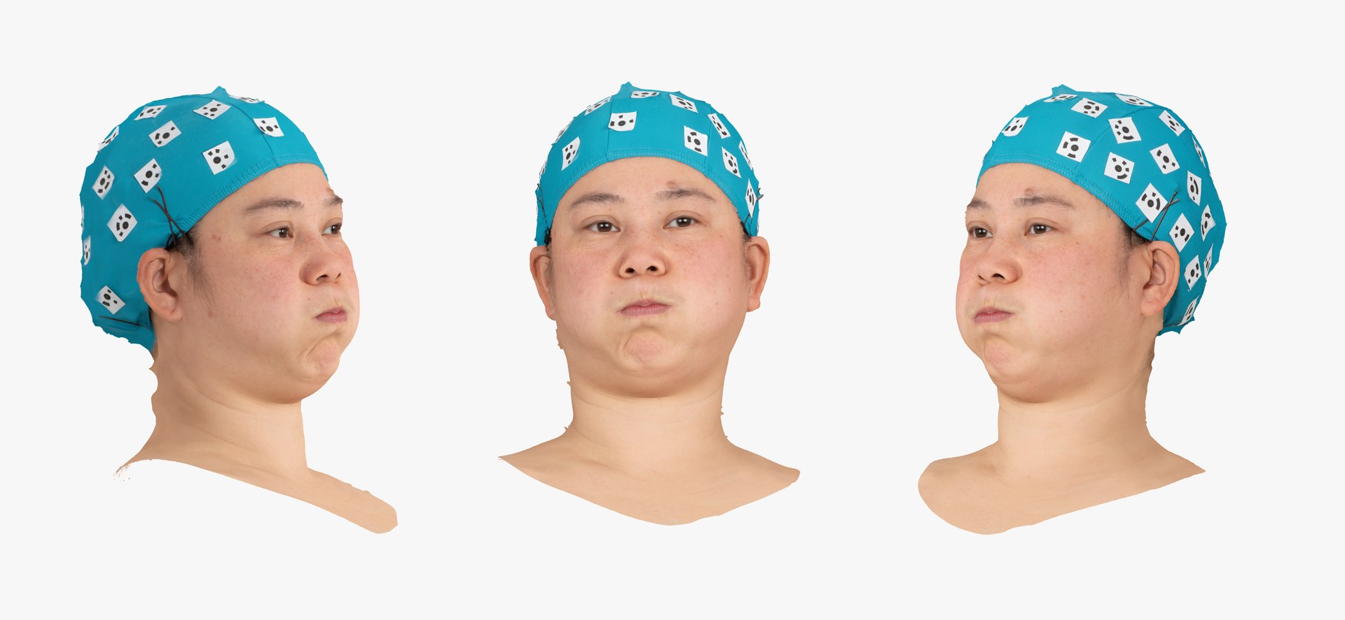 Mei Human Head Cheek Blow AU33 Raw Scan 3D - TurboSquid 1735907