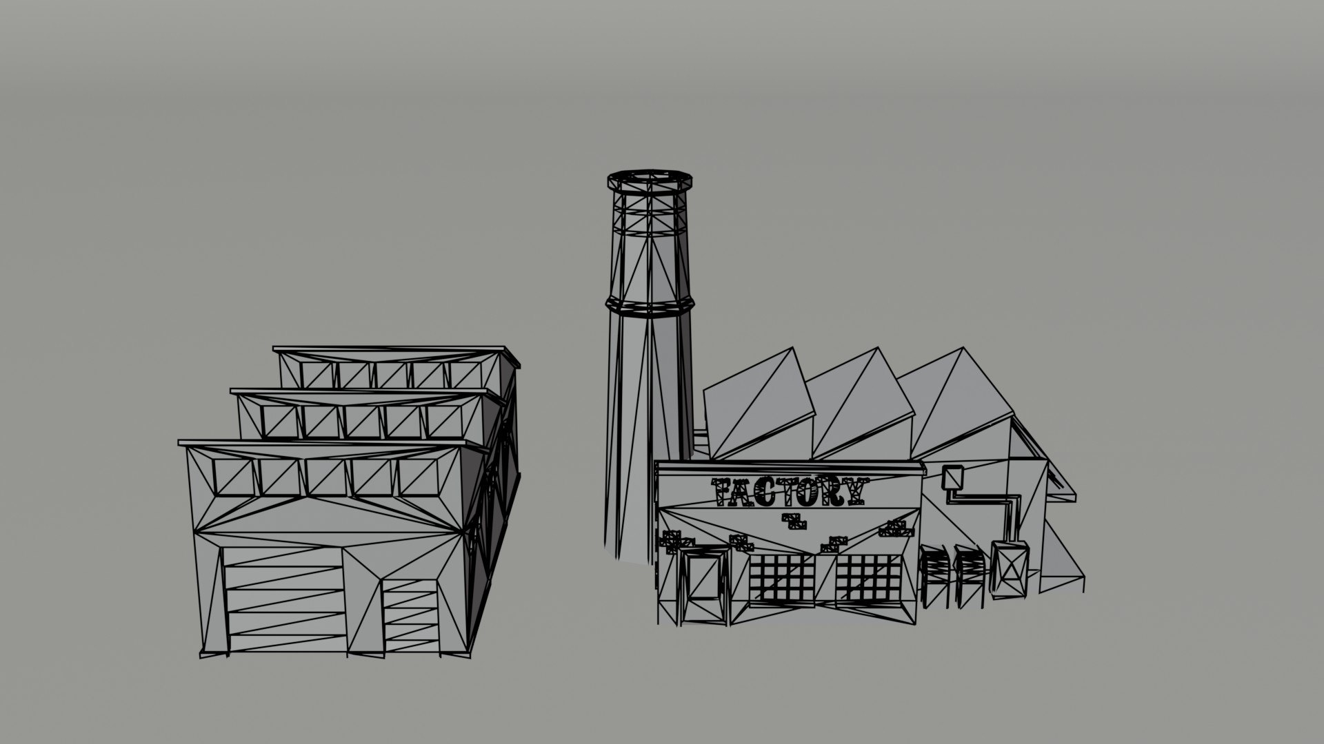 3D Cartoon Factory Model - TurboSquid 1684006