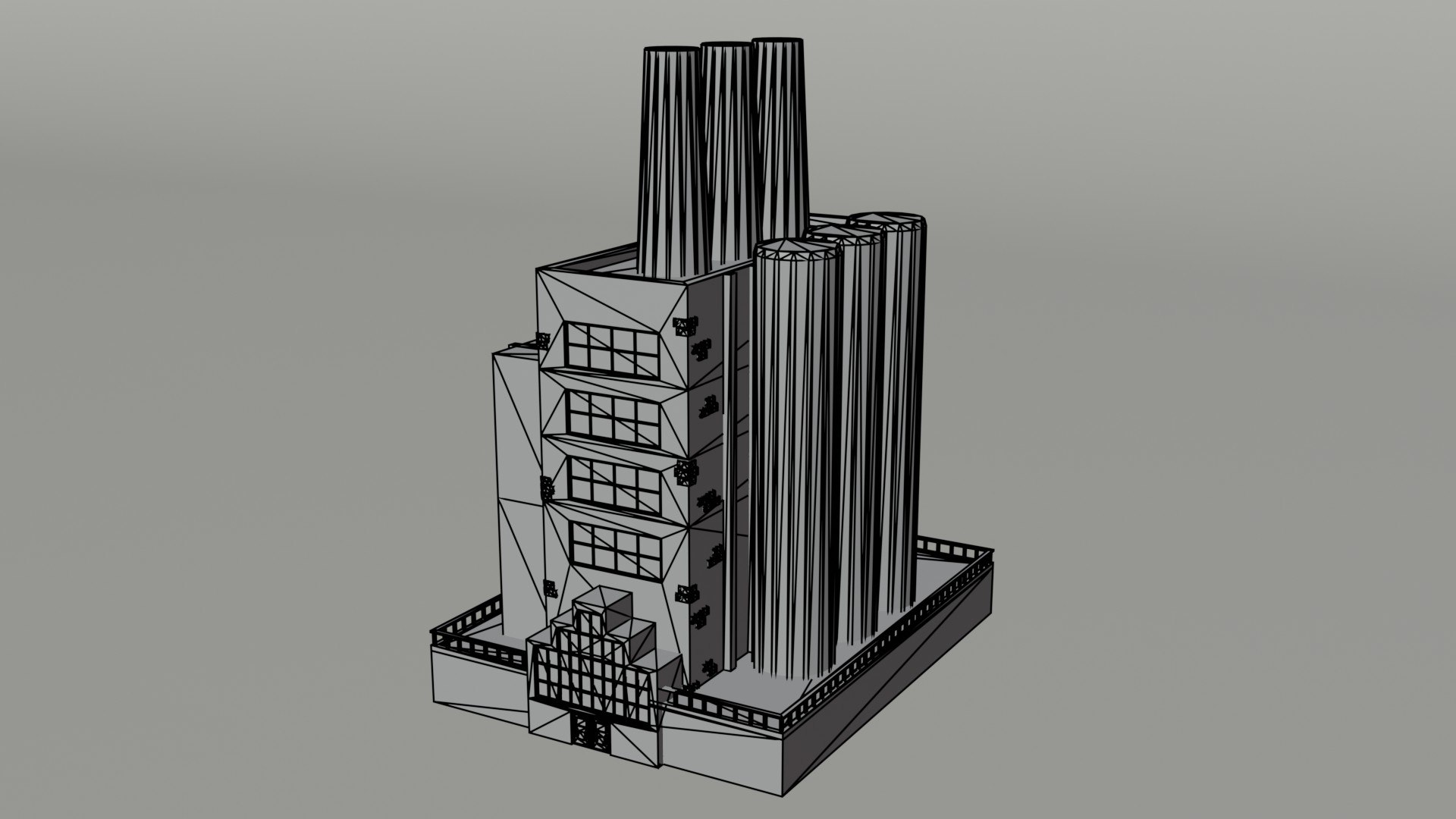 3D Cartoon Factory Model - TurboSquid 1684006