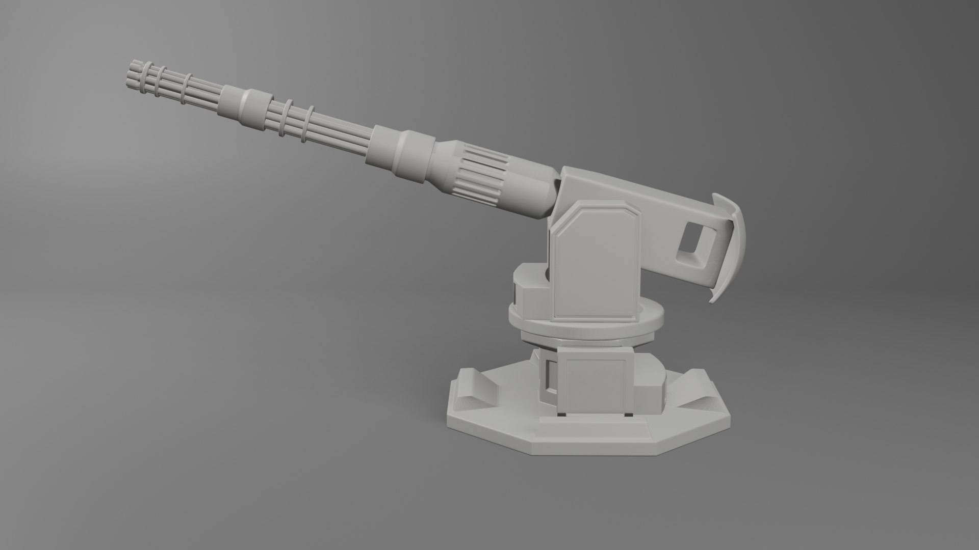 Battle Gun Turret 3D Model - TurboSquid 2248641