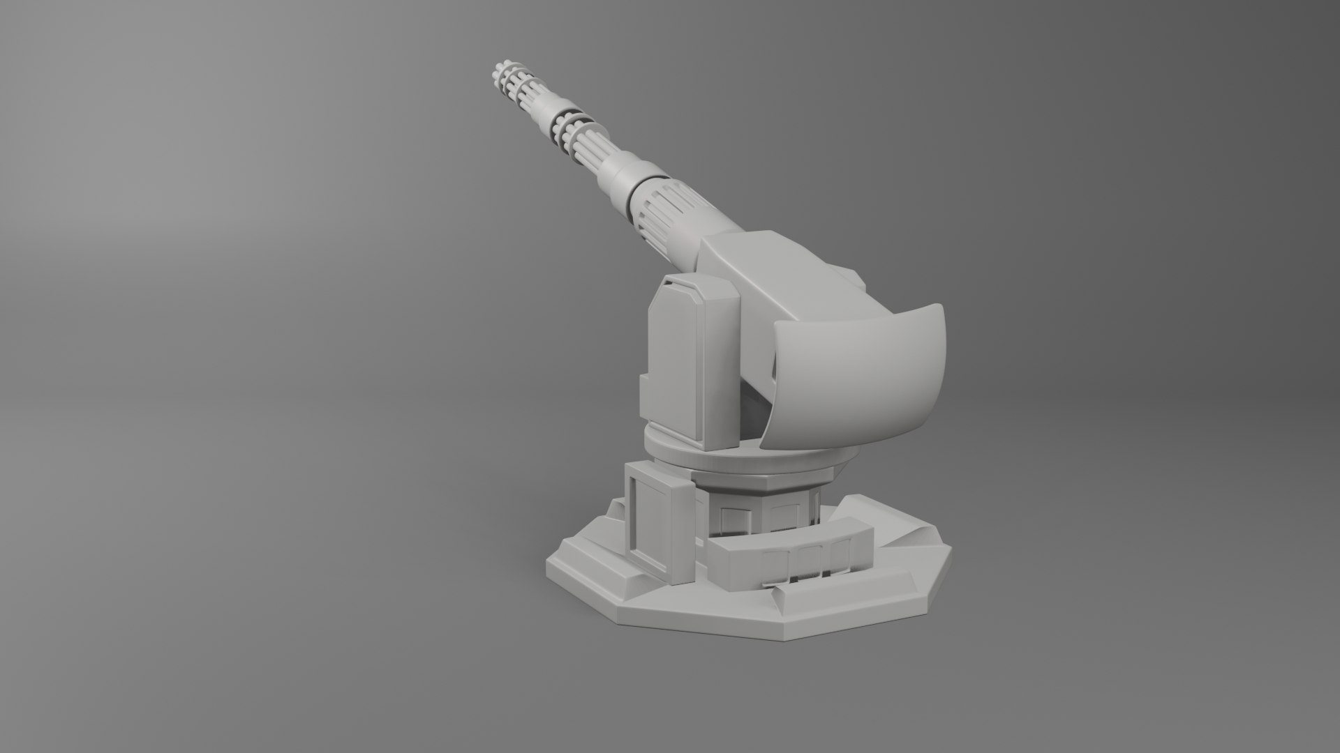 Battle Gun Turret 3D Model - TurboSquid 2248641
