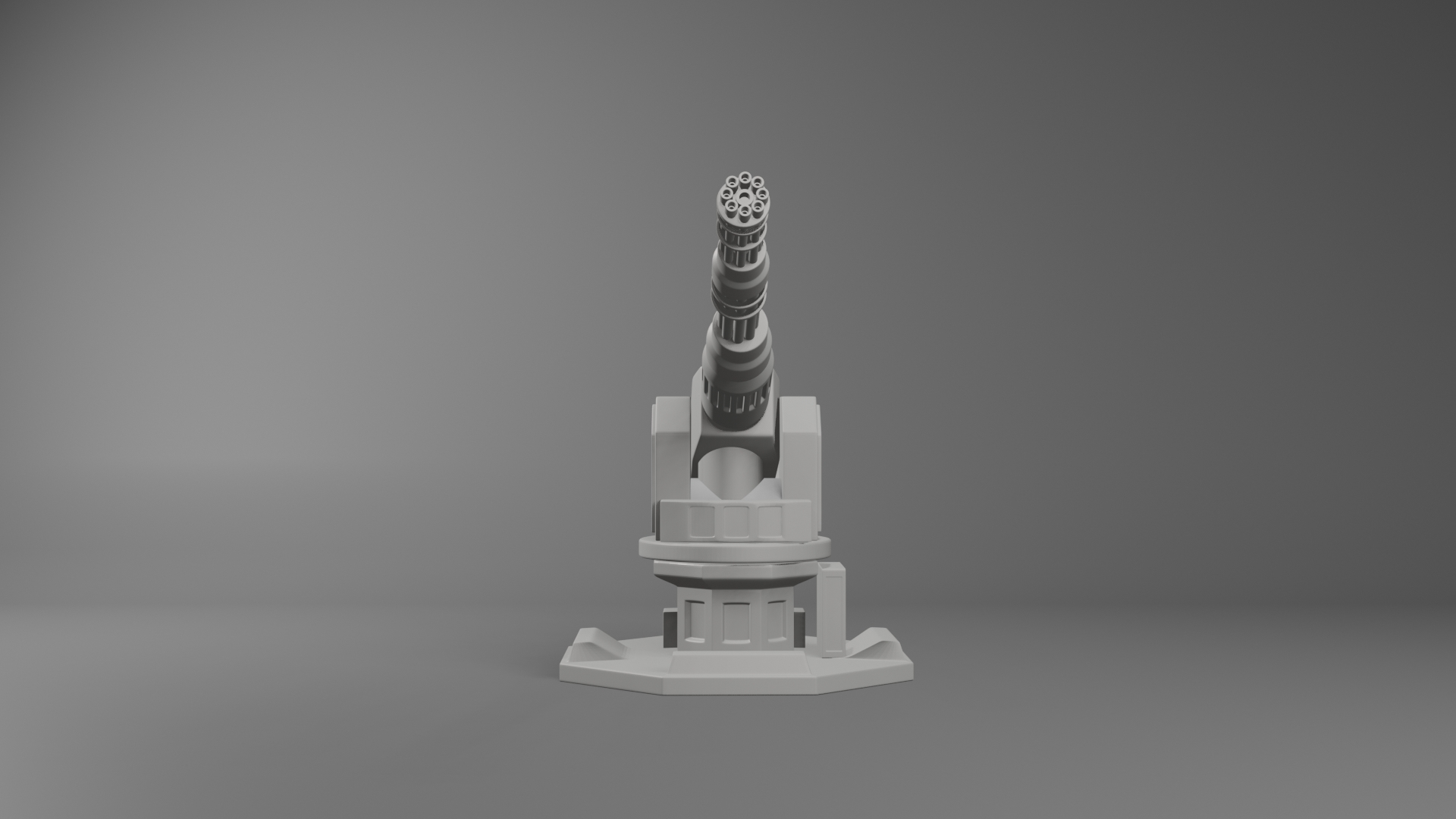 Battle Gun Turret 3D Model - TurboSquid 2248641