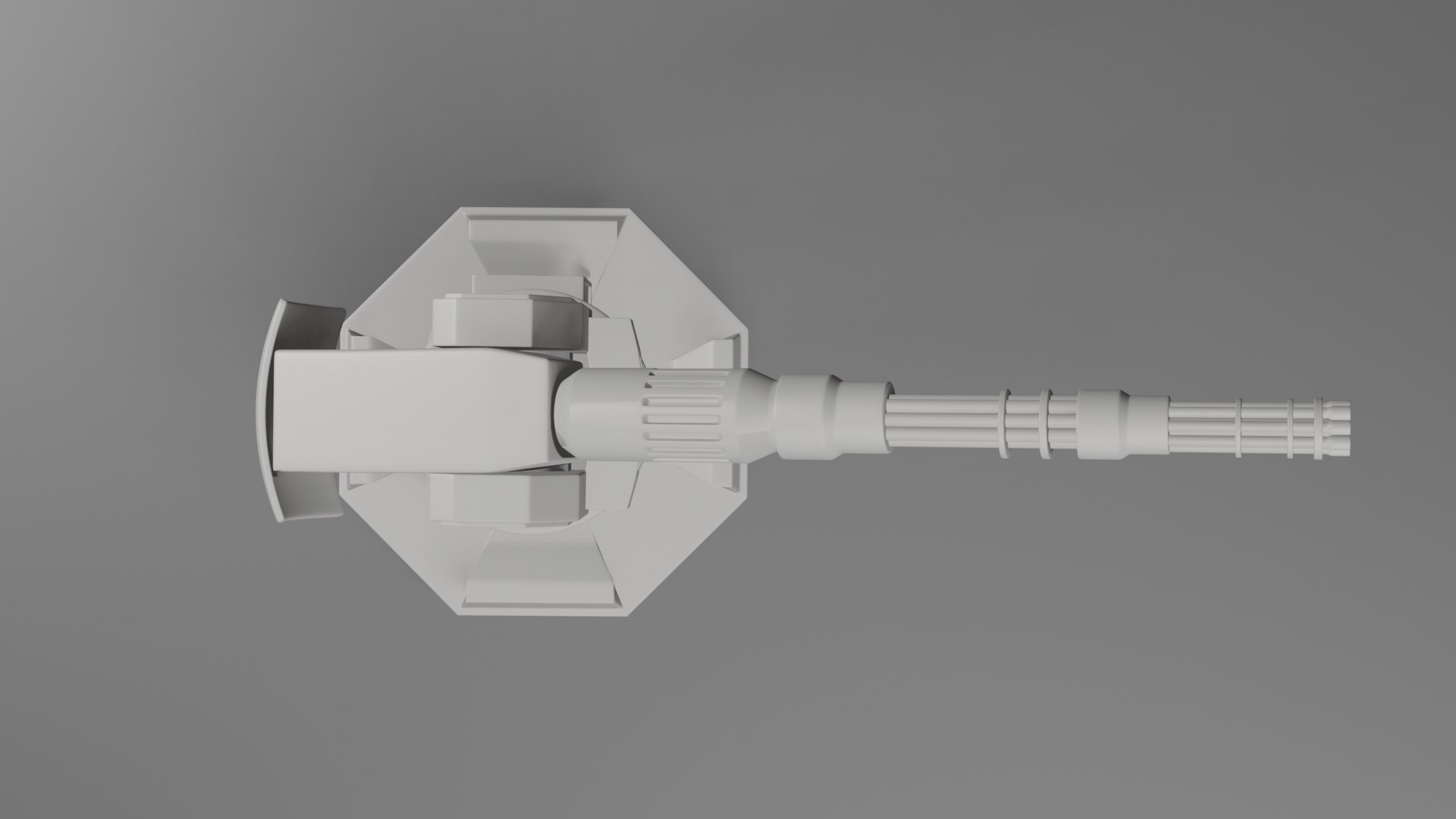 Battle Gun Turret 3D Model - TurboSquid 2248641