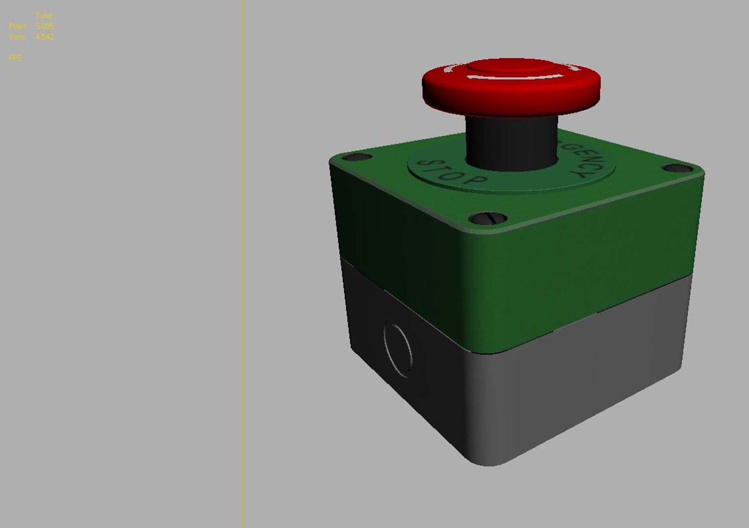 Emergency Push Button 3D - TurboSquid 1515782