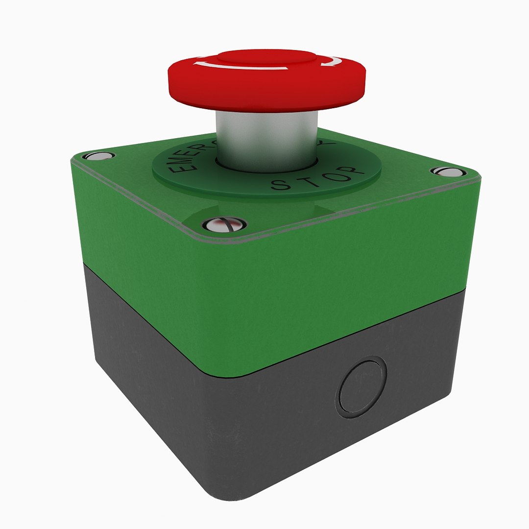 Emergency Push Button 3D - TurboSquid 1515782