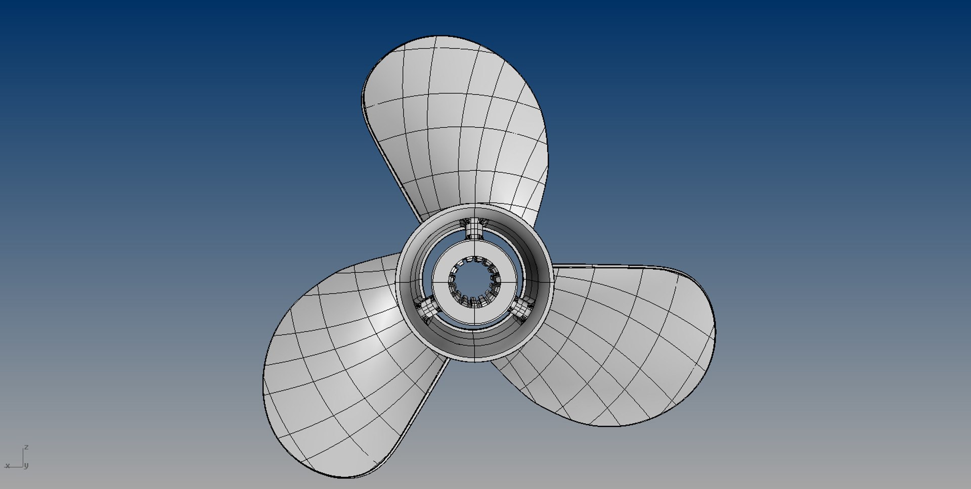 Outboard Propeller 3D - TurboSquid 1348307