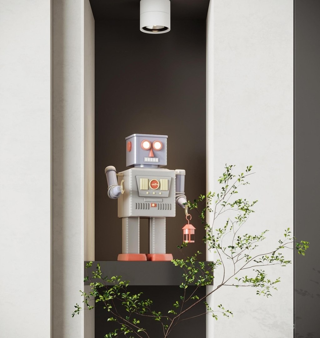 3D Modern Robot Decorative Decoration Model - TurboSquid 2057866
