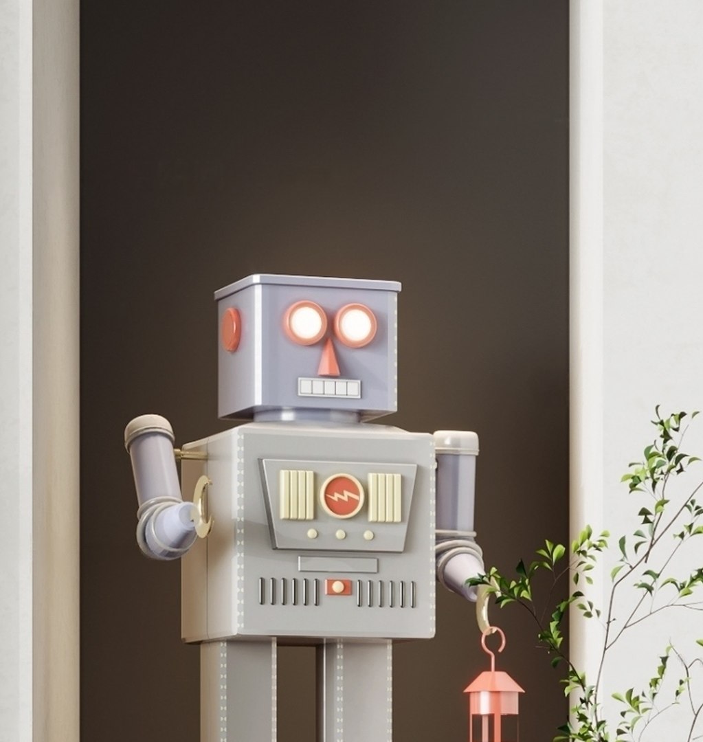 3D Modern Robot Decorative Decoration Model - TurboSquid 2057866