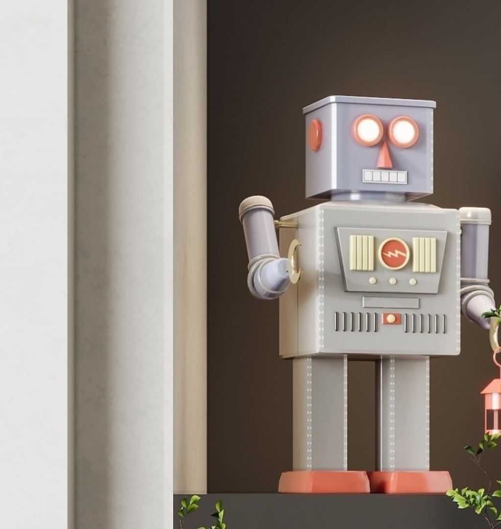 3D Modern Robot Decorative Decoration Model - TurboSquid 2057866