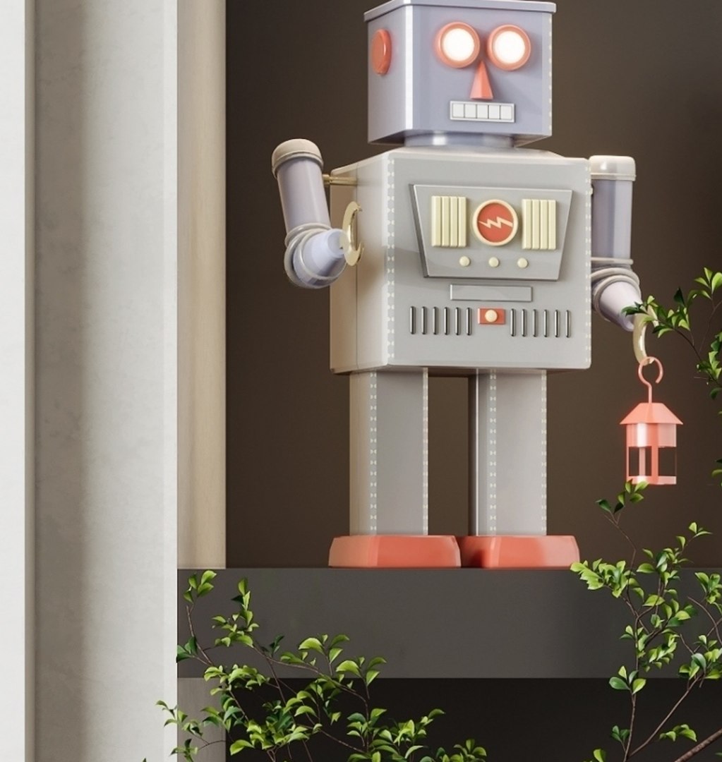 3D Modern Robot Decorative Decoration Model - TurboSquid 2057866