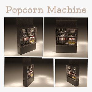 3D Popcorn Machine Models - Browse & Download Formats - TurboSquid
