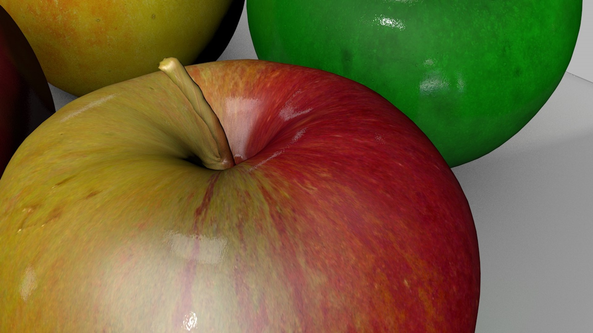 3D Apples Plate Model - TurboSquid 1499127