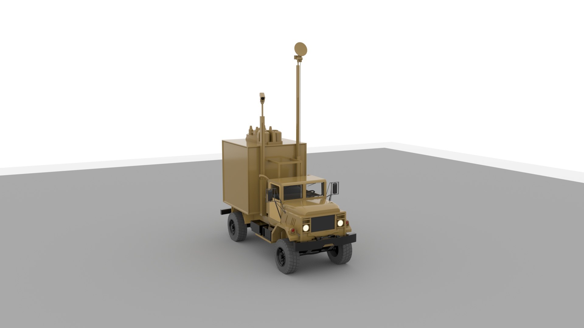 3D Military Radar Truck 3D Model Model - TurboSquid 1880592
