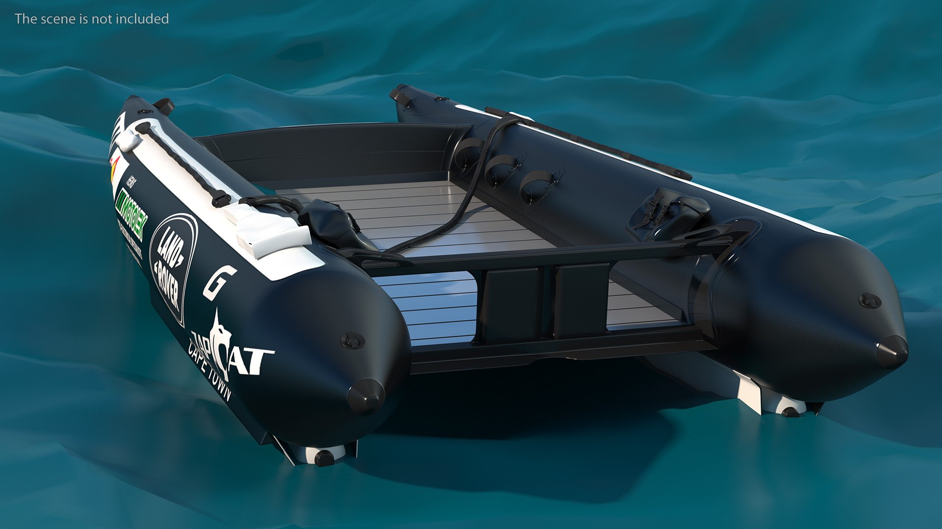 3D Racing Boat Gemini Zapcat F1 Black - TurboSquid 1942242