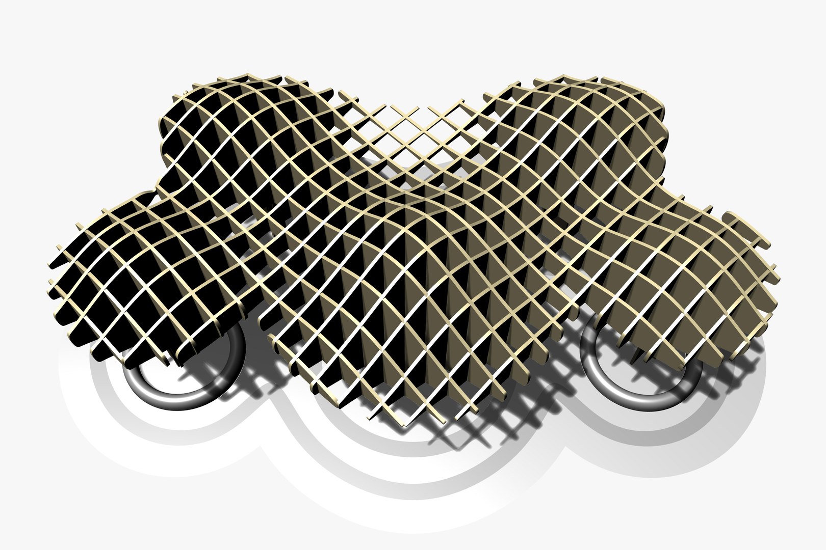 3D Waffle Structure Complex Canopy Model - TurboSquid 1969262