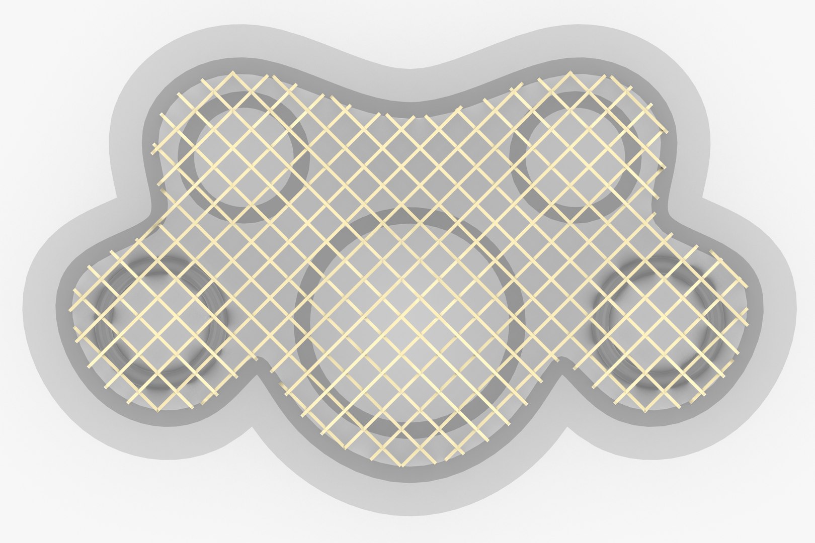 3D Waffle Structure Complex Canopy Model - TurboSquid 1969262