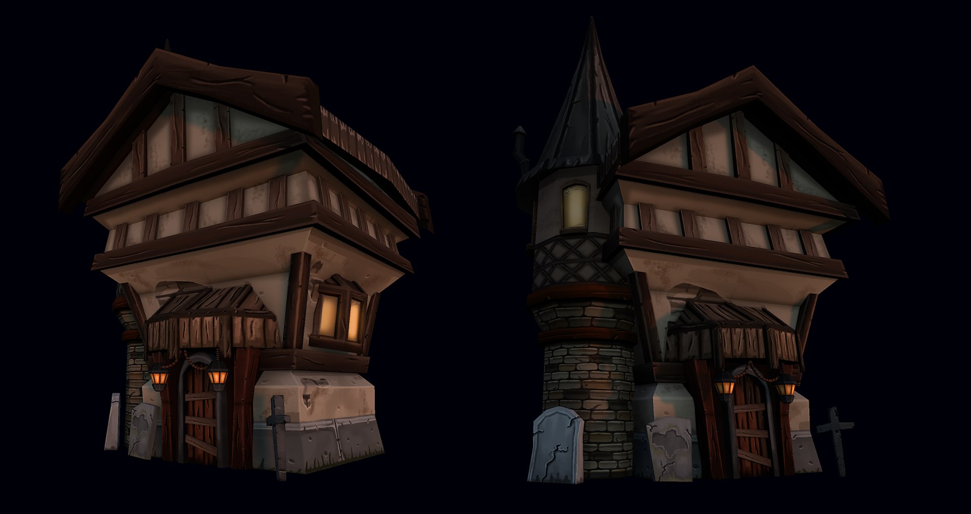 3d fantasy house model