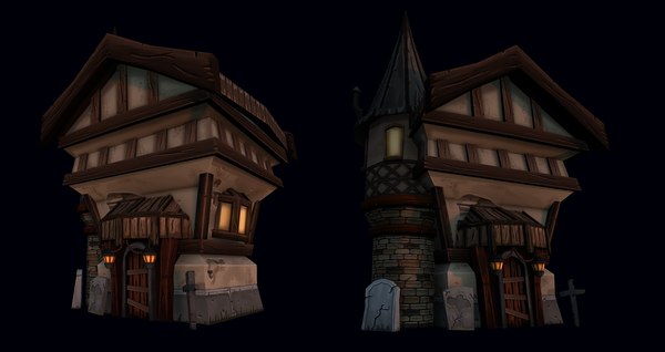 3d fantasy house model