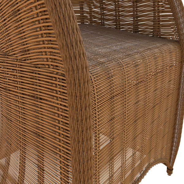 Wicker chair 3D model - TurboSquid 1233799