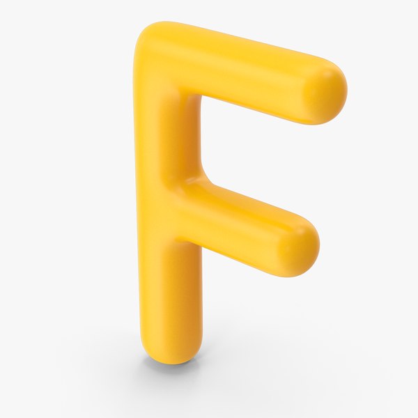 modelo 3d Letra F Naranja - TurboSquid 1865766