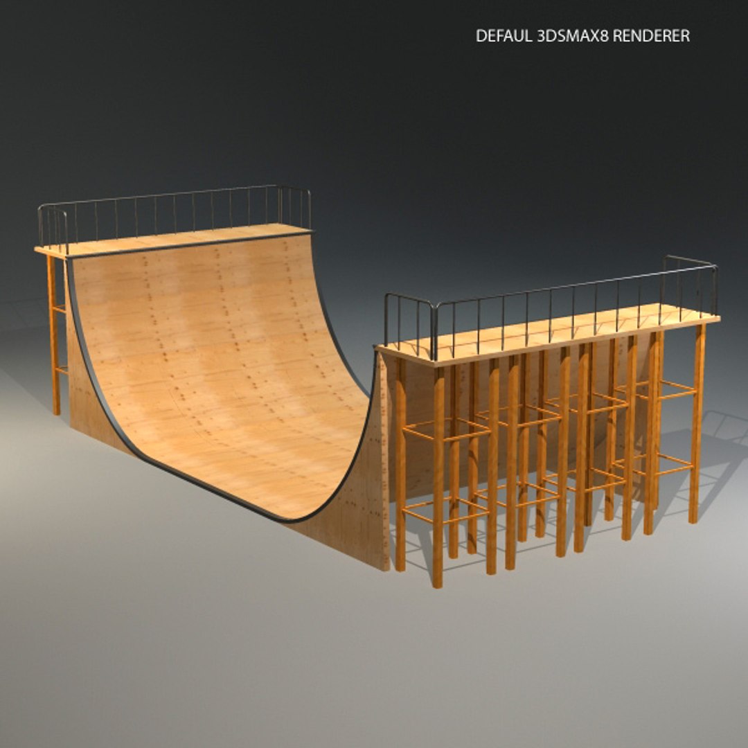 3d Model Skatepark Ramp 1