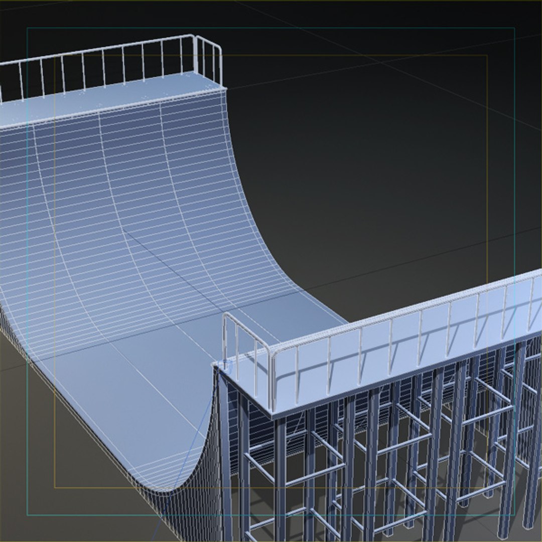 3d Model Skatepark Ramp 1