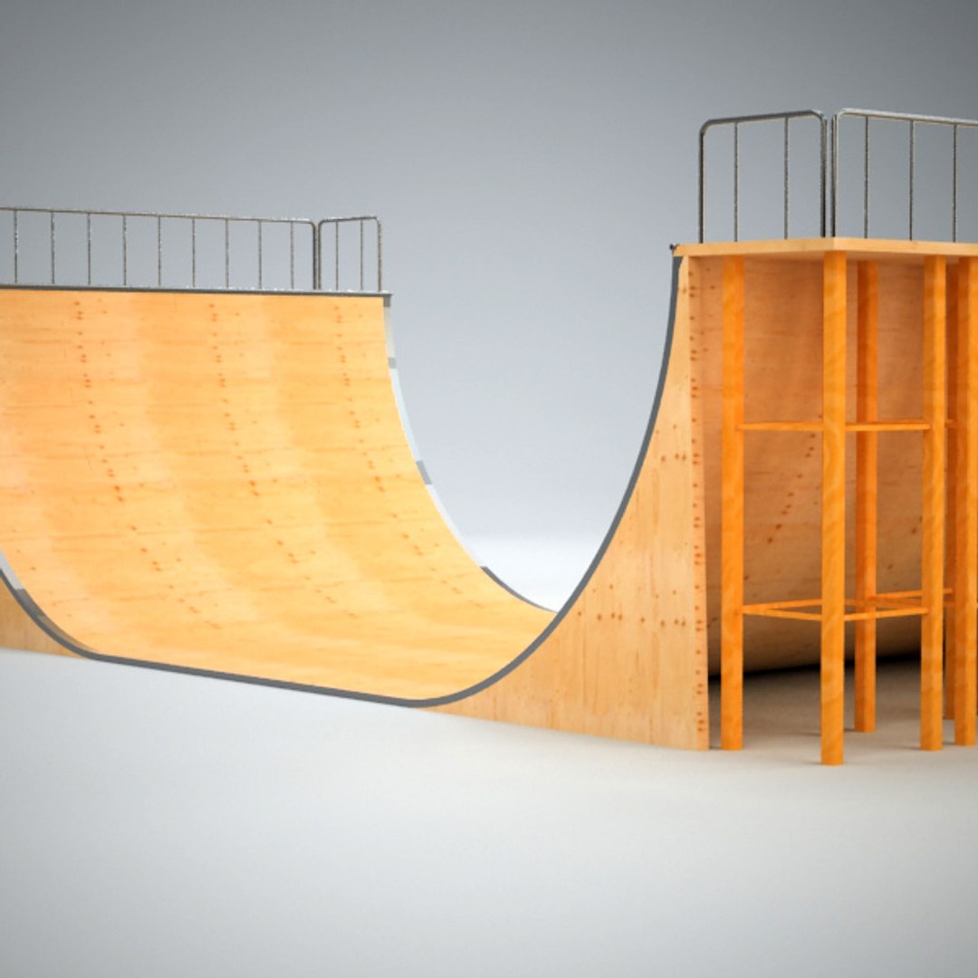 3d Model Skatepark Ramp 1