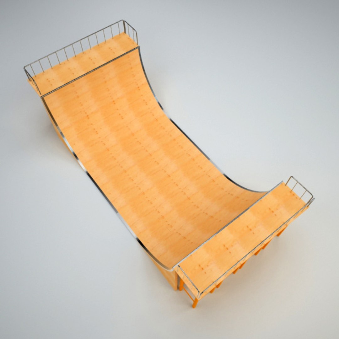 3d Model Skatepark Ramp 1