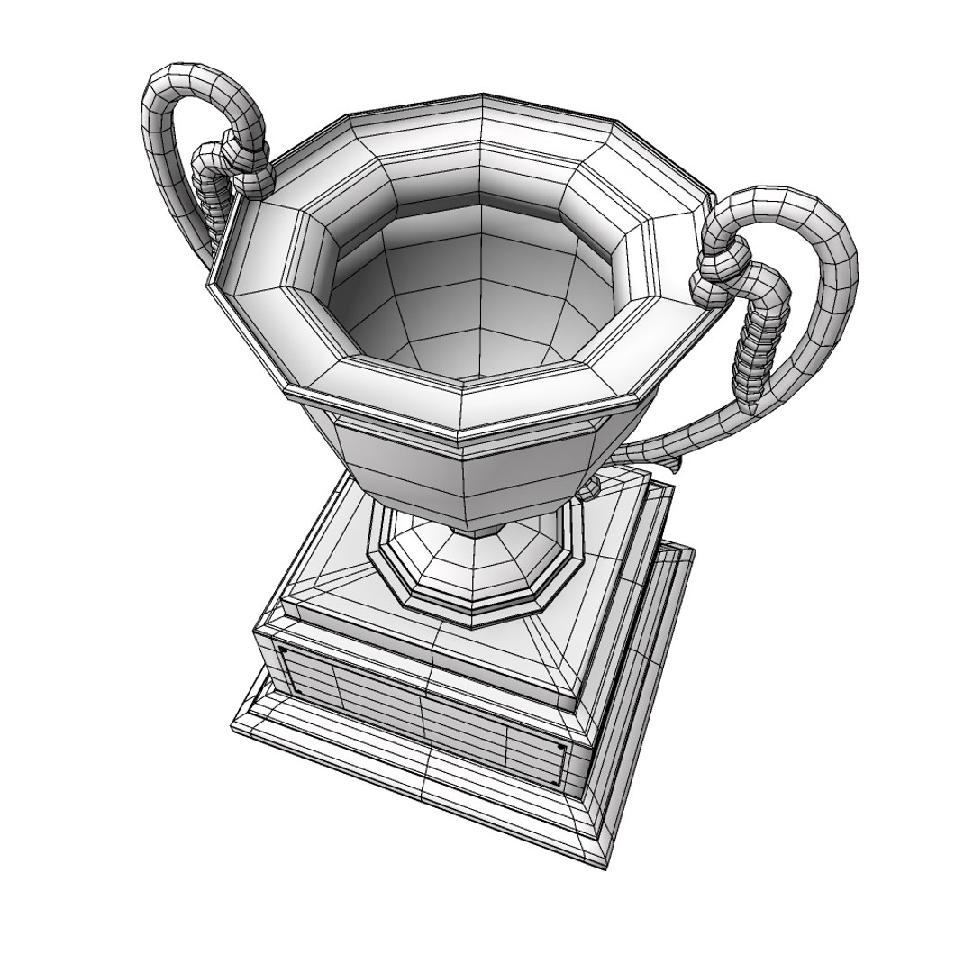 3d awards trophies model