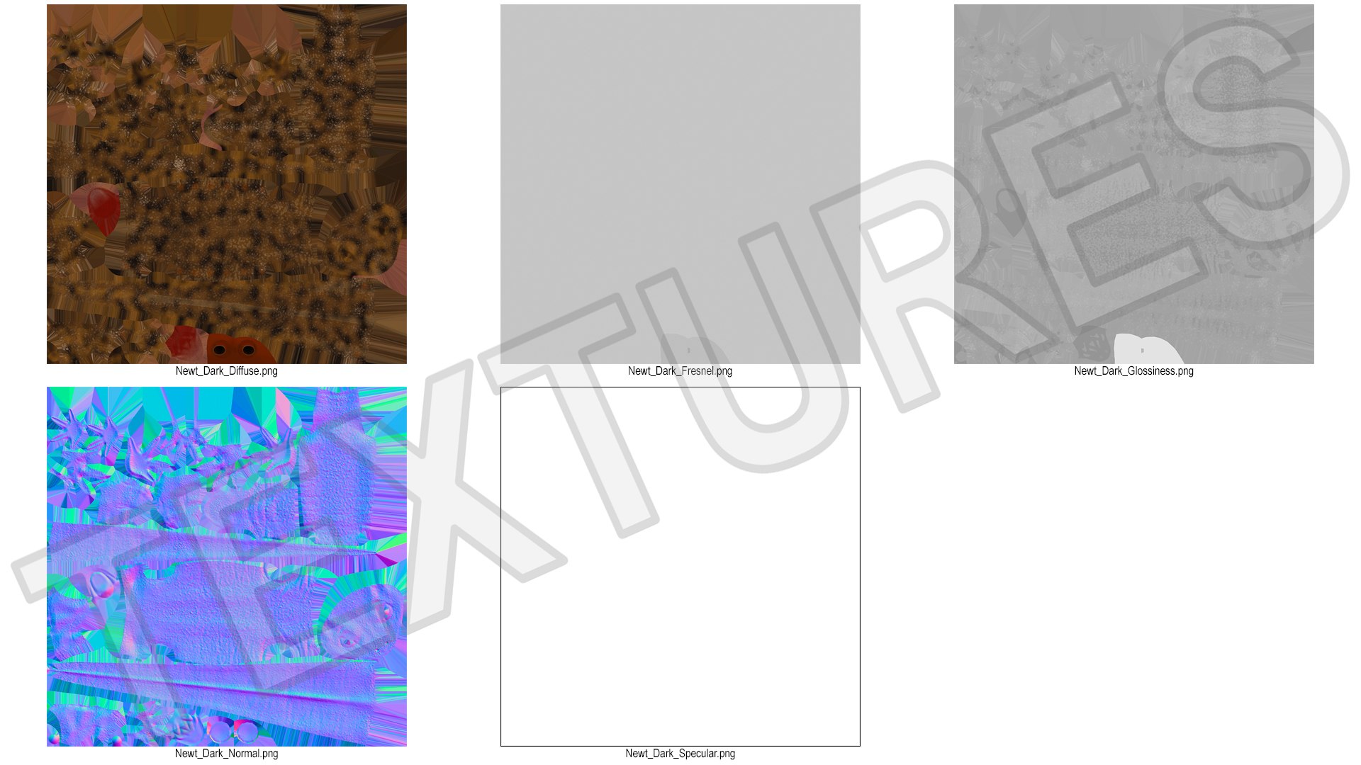 3D Iberian Ribbed Newt Rigged - TurboSquid 2143556