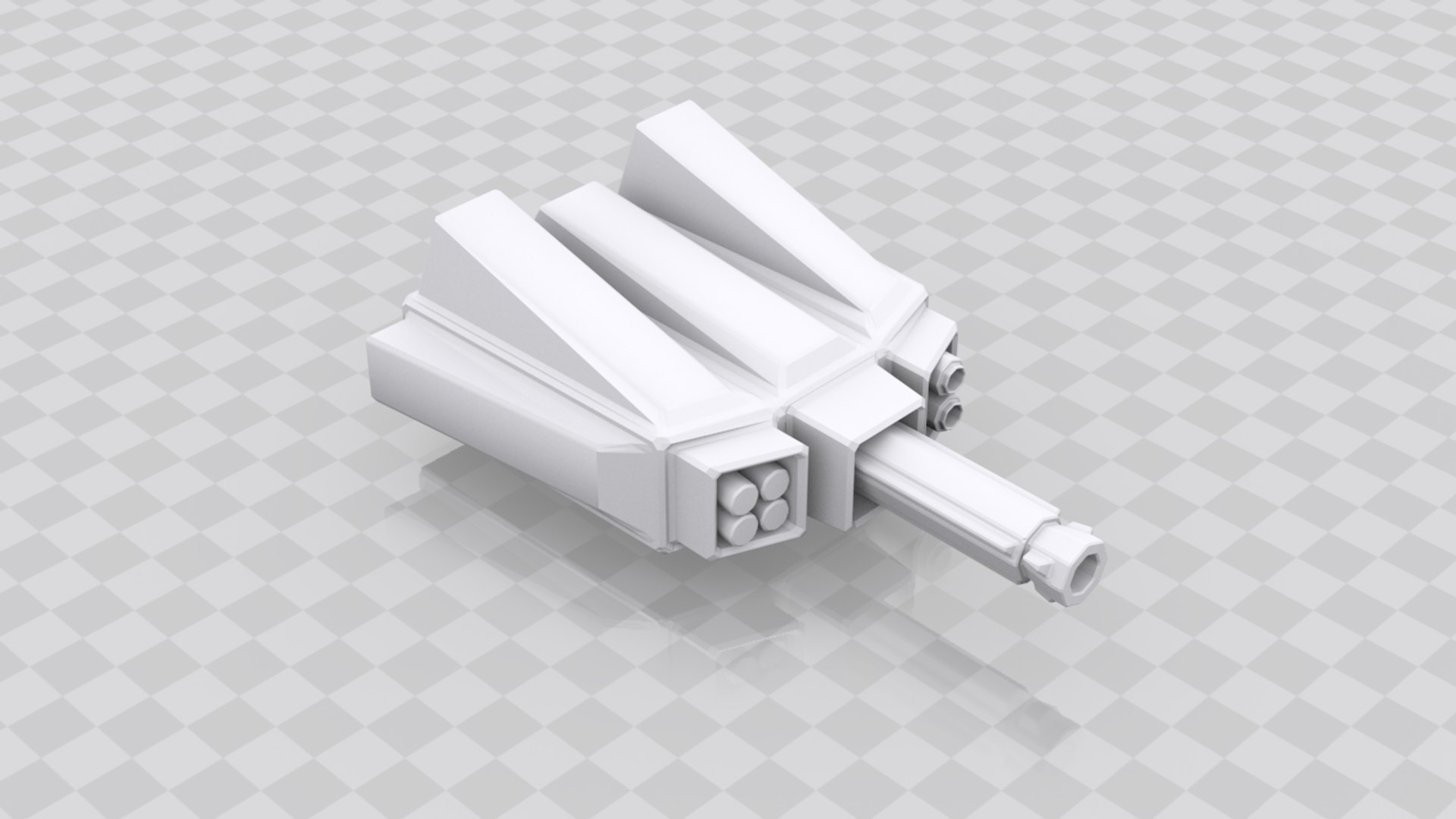 free cannon tank 3d model