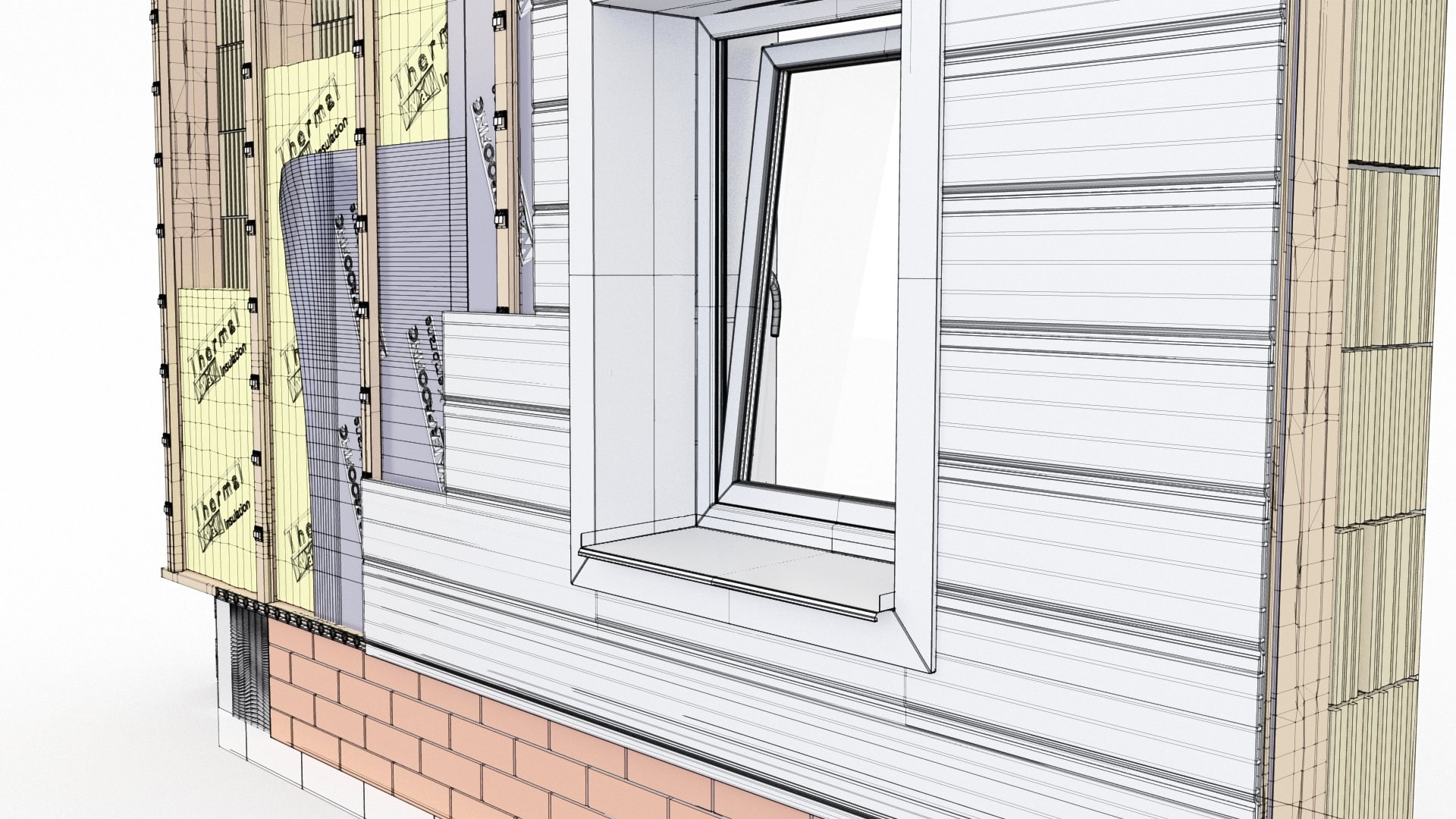 3D Facade Wall Panels - TurboSquid 1524027