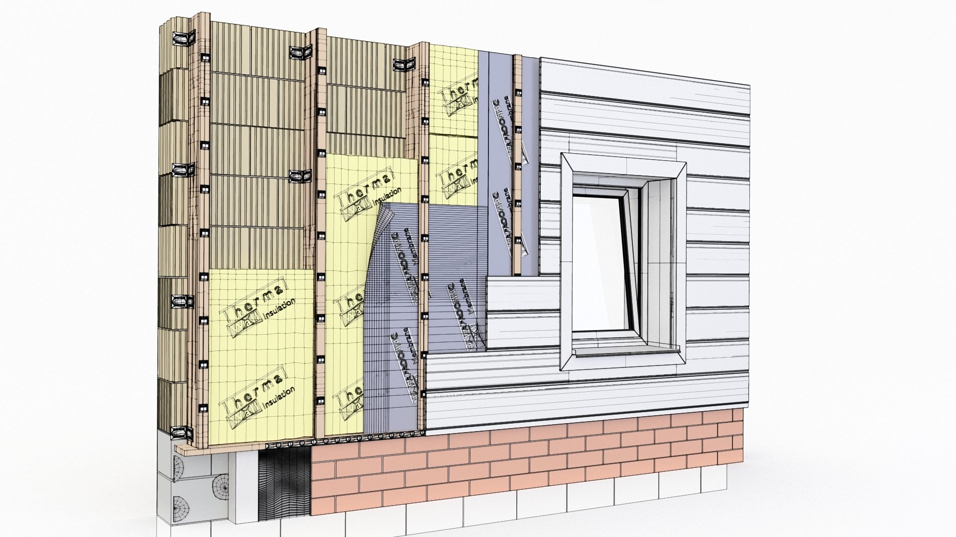 3D Facade Wall Panels - TurboSquid 1524027