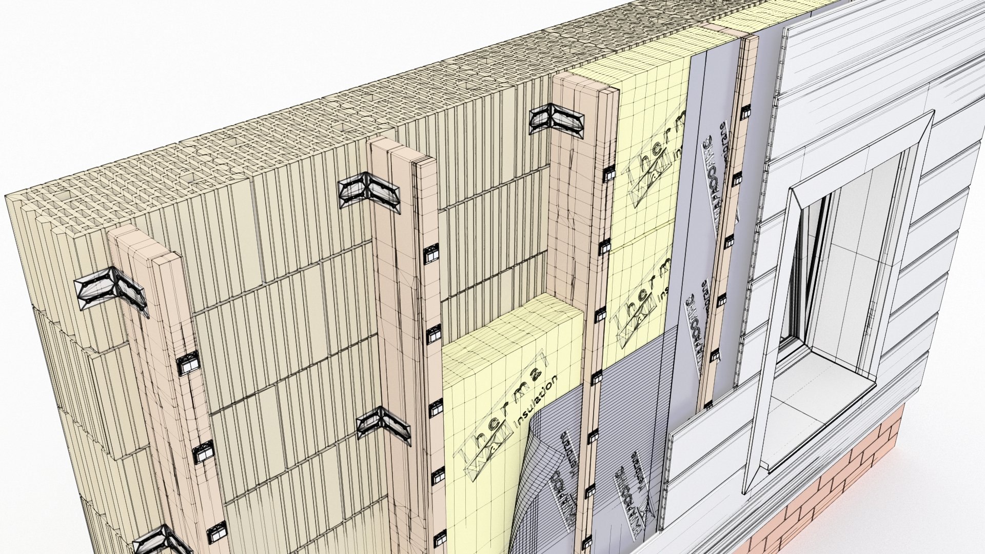 3D Facade Wall Panels - TurboSquid 1524027