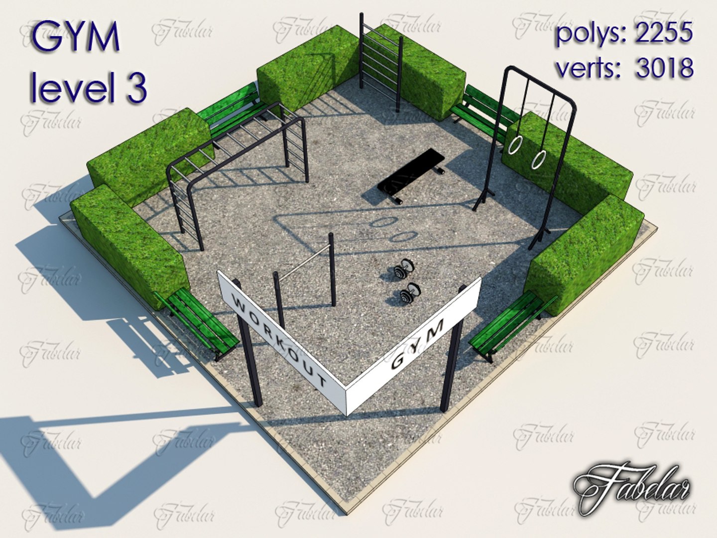 3d Model Gym Level 3