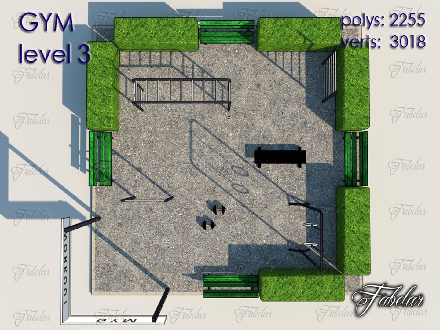 3d Model Gym Level 3