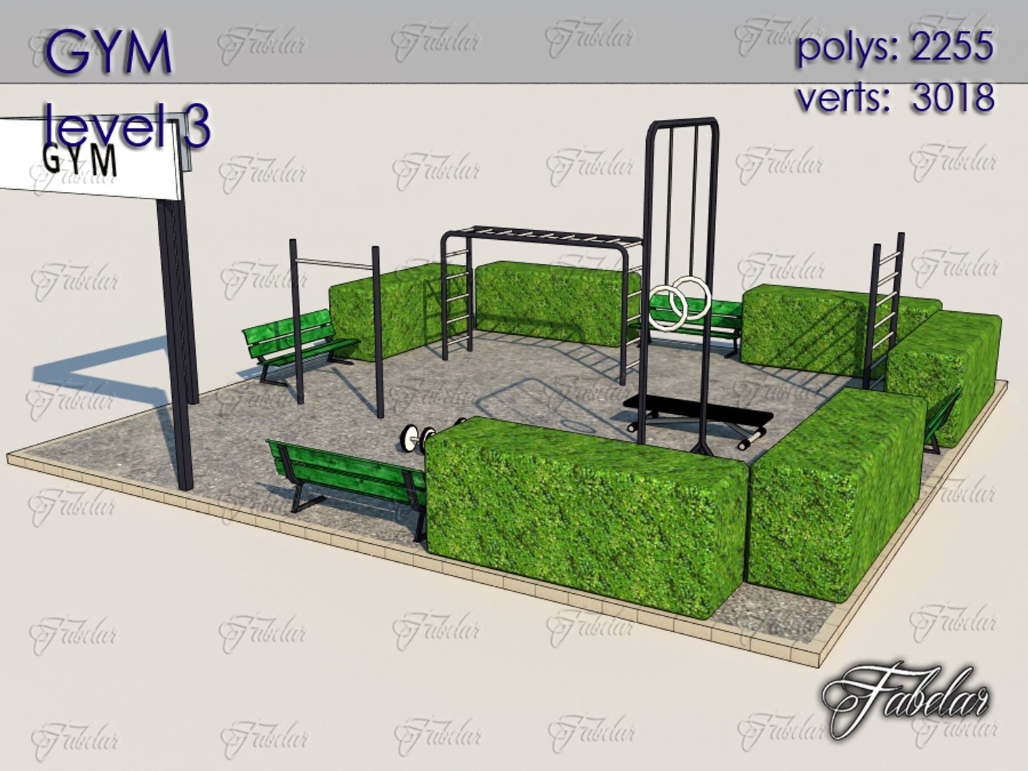3d Model Gym Level 3