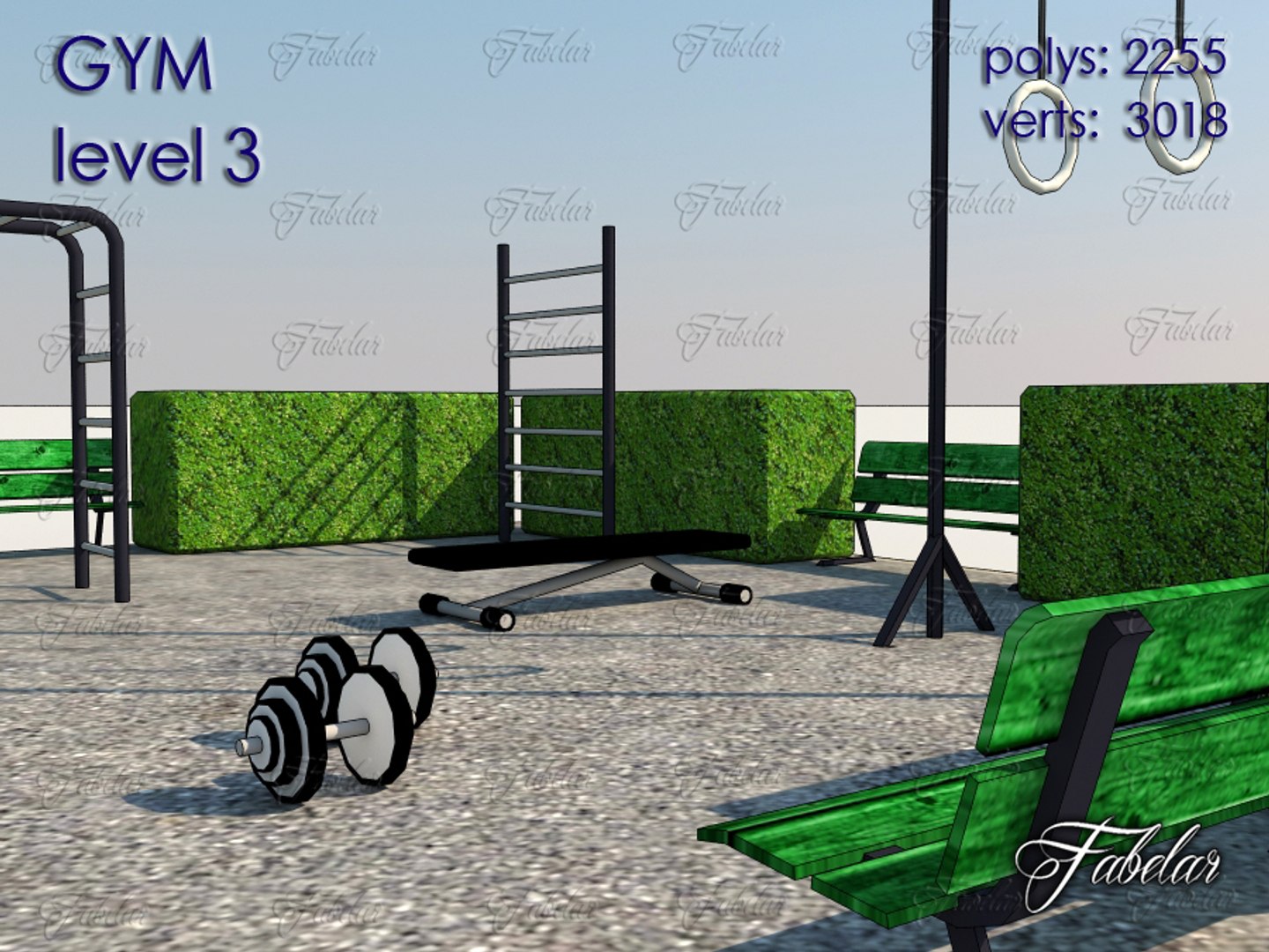 3d Model Gym Level 3