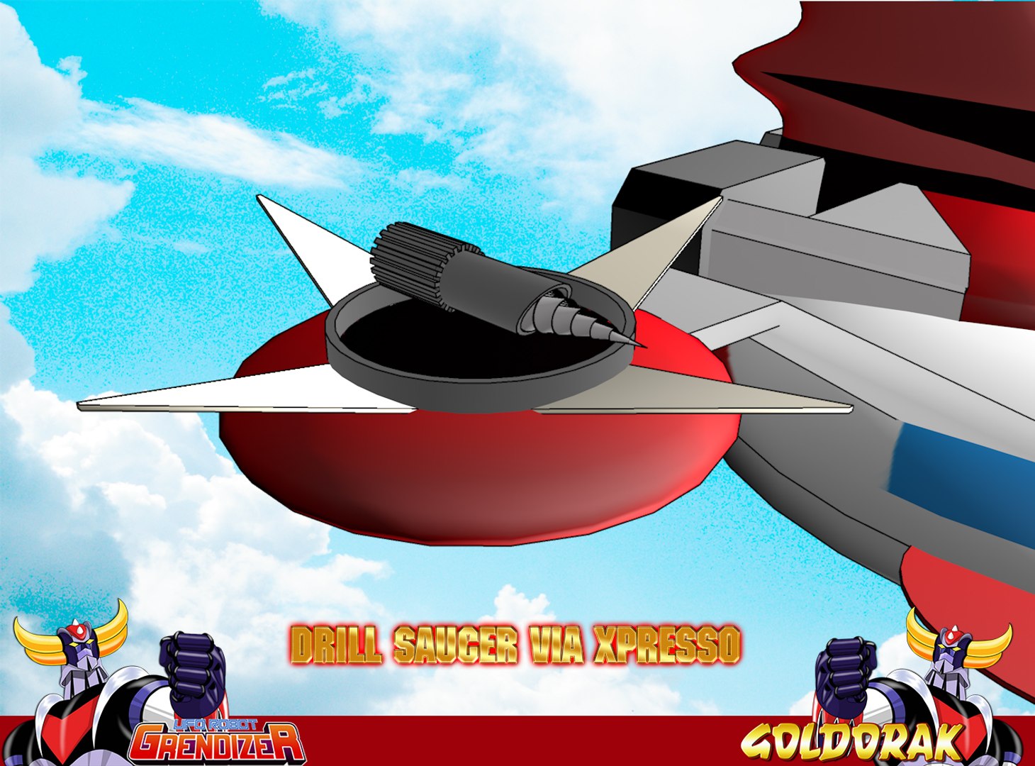 3d model grendizer goldorak goldrake