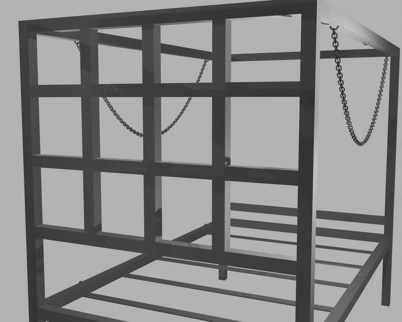 Bdsm Bed-Cage 3D Model - TurboSquid 2103424